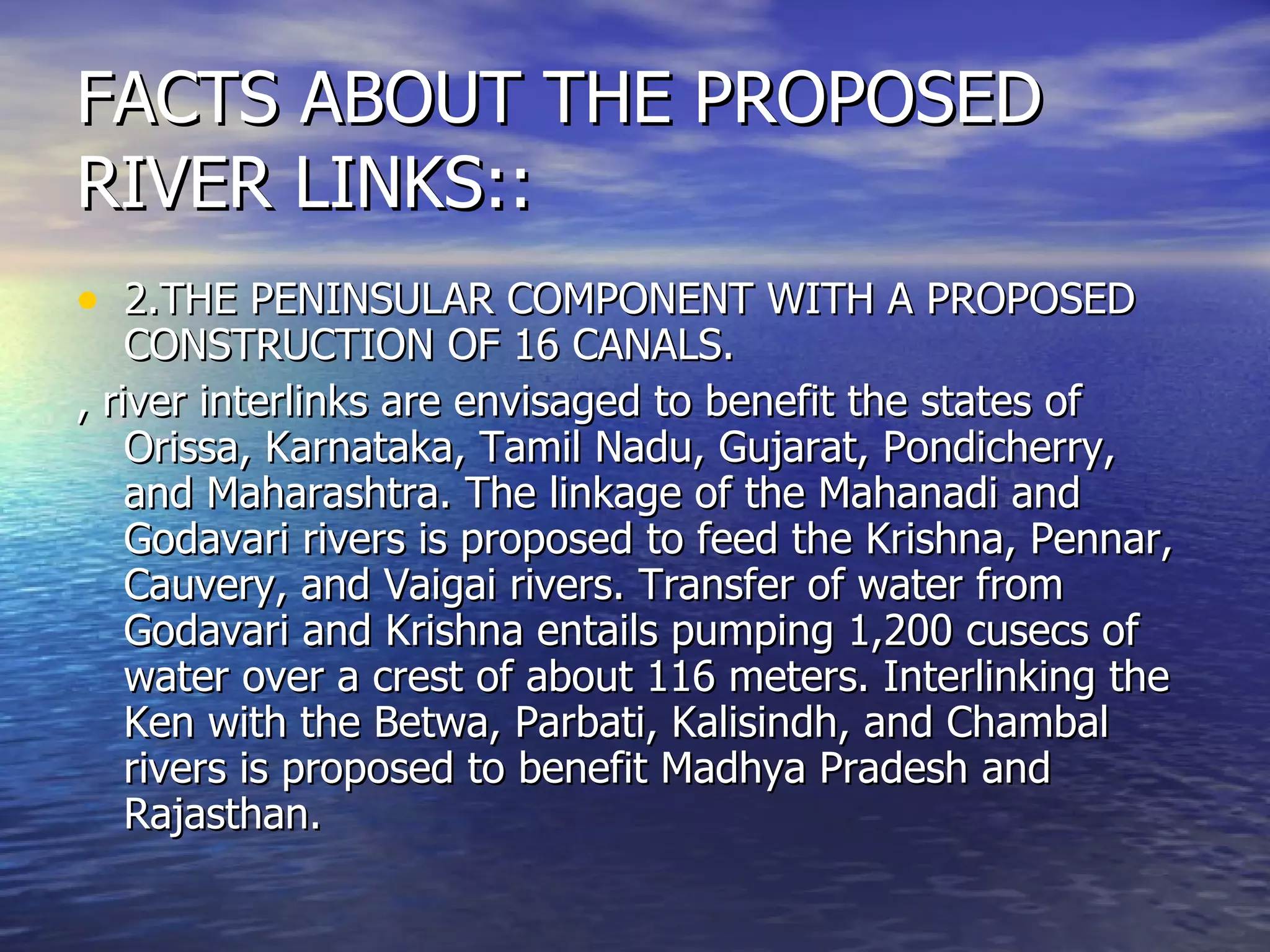 Interlinking of rivers | PPT