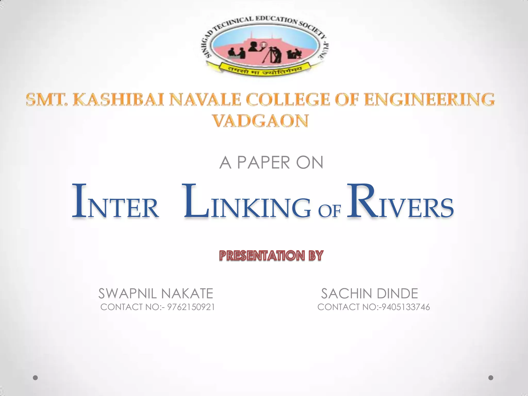 Inter-linking of Rivers | PPTX