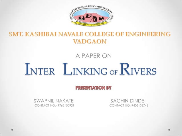 Inter-linking of Rivers | PPTX