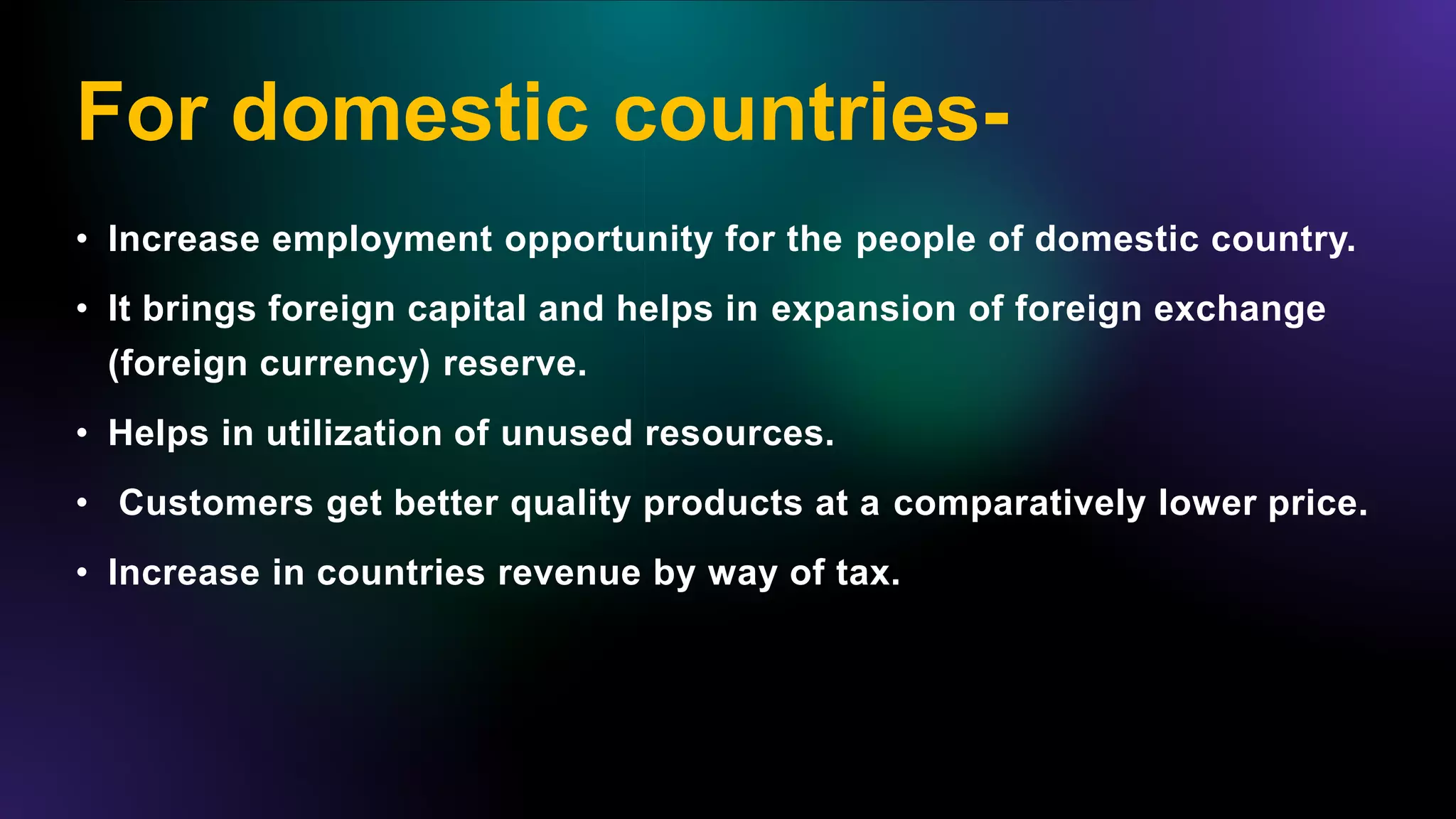 Interlinking production across countries | PPTX