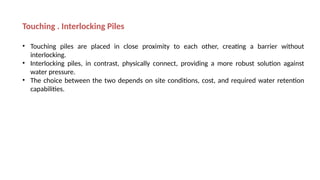 interlocking-piles civil engineering topic | PPTX