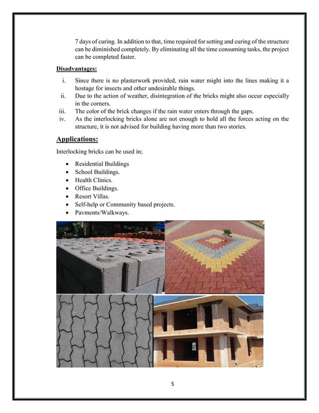 Interlocking Bricks | PDF | Civil Engineering Industry | Industries