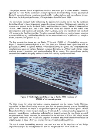 Interlocking concrete pavement for the port | PDF