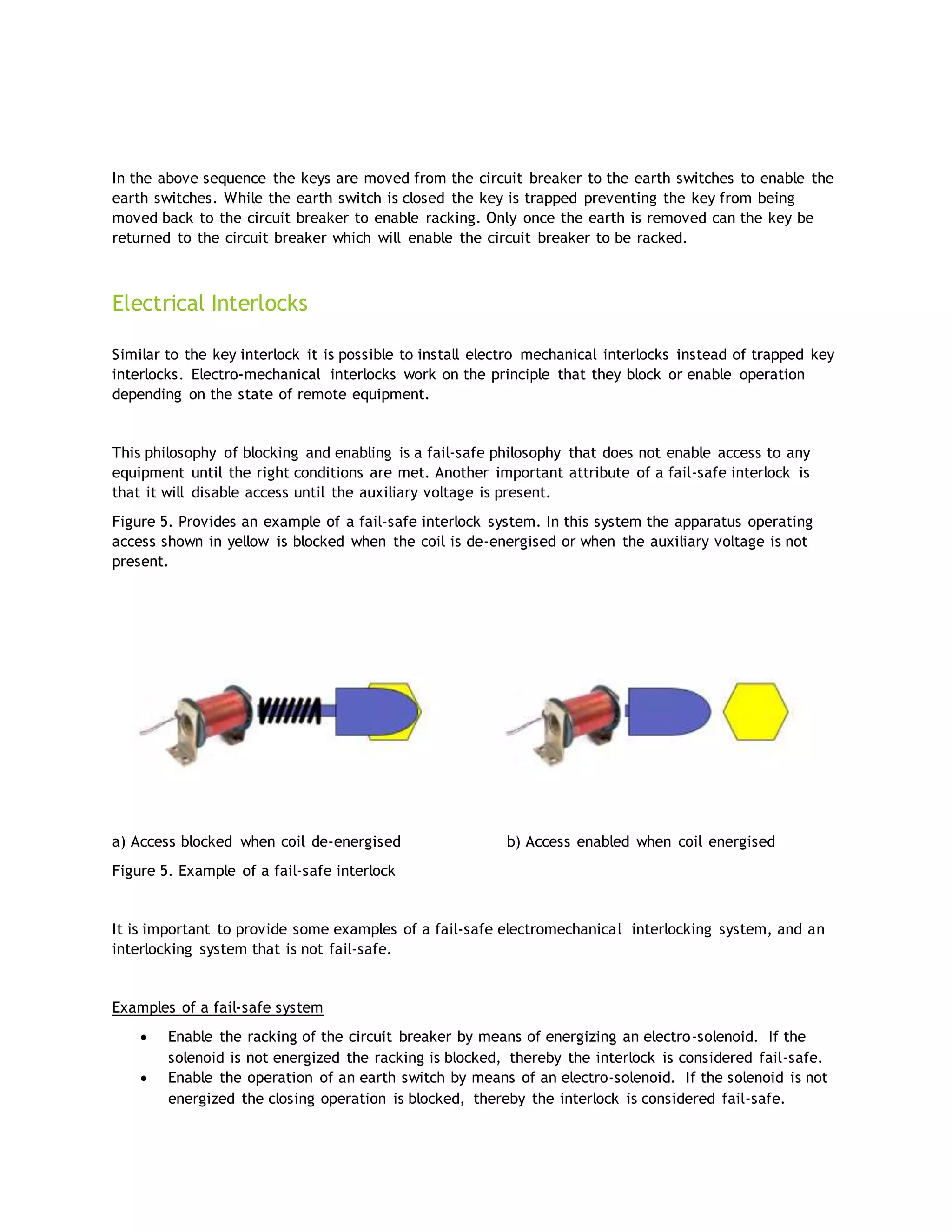 Interlocking on switchgear principles | DOCX