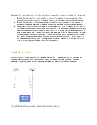 Interlocking on switchgear principles | DOCX