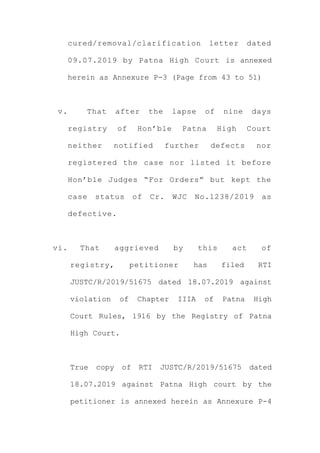 Interlocutory Application 01 of 2019 before Patna High Court | PDF
