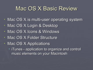 Intermediate Mac OS X | PPT