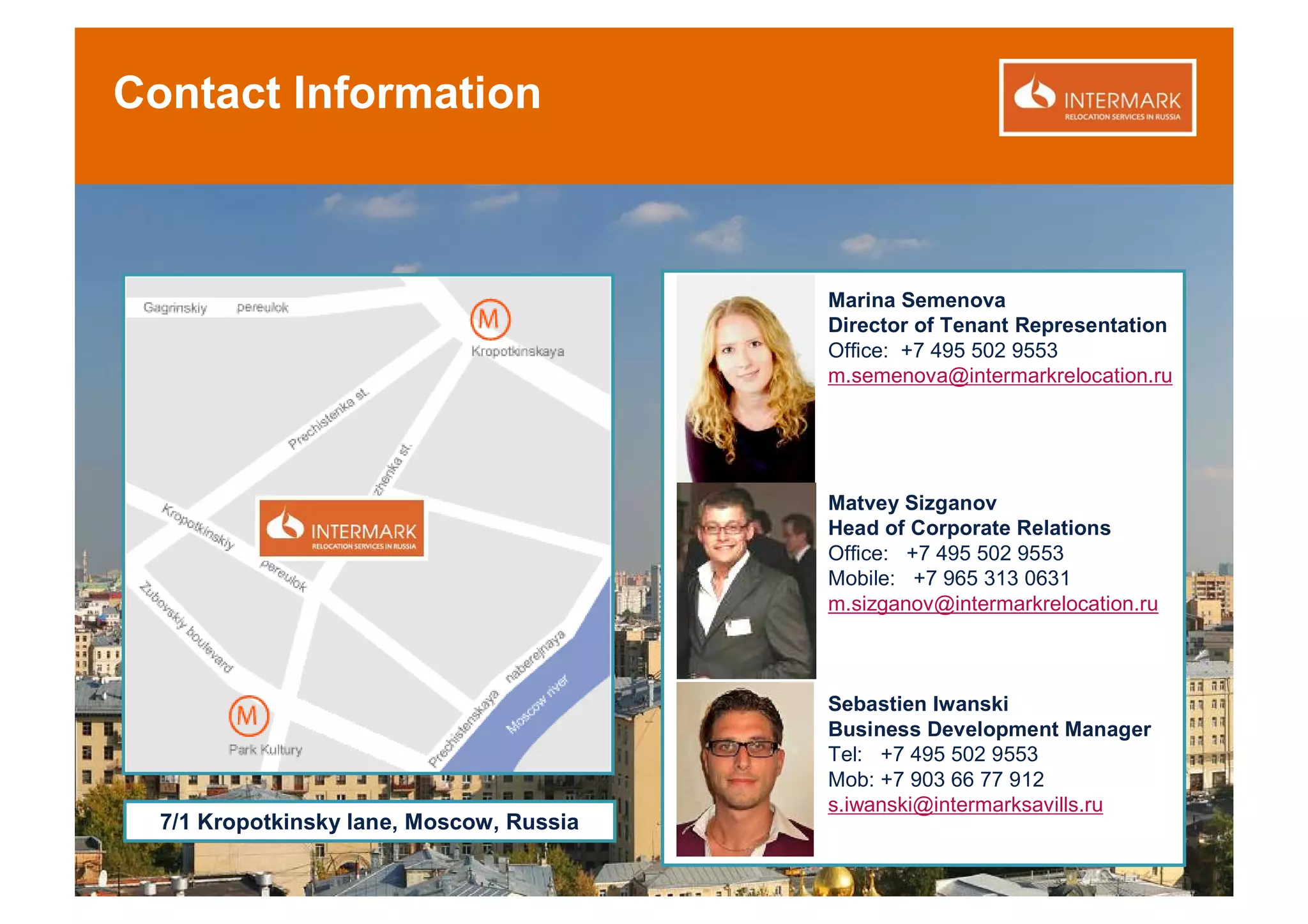 Intermark Relocation - Presentation - ENG | PDF