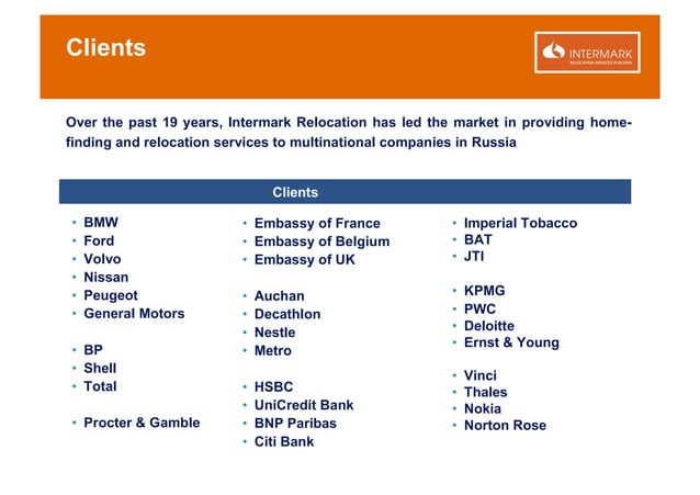 Intermark Relocation - Presentation - ENG | PDF