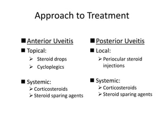 Intermeddiate & posterior uveitis dr.k.srikanth, 23.03.2016 revised | PPTX