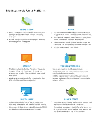 Intermedia Unite – Brochure | PDF