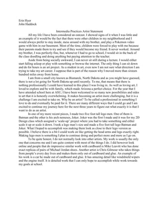 Intermedia practices artist statement | PDF | Free Download