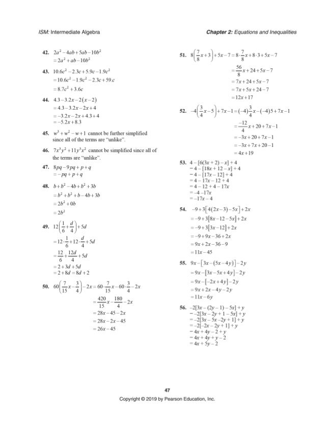 Intermediate Algebra For College Students 10th Edition Angel Solutions ...