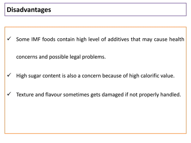 Intermediate moisture foods | PPTX