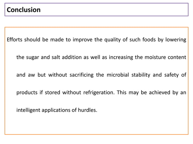 Intermediate moisture foods | PPTX