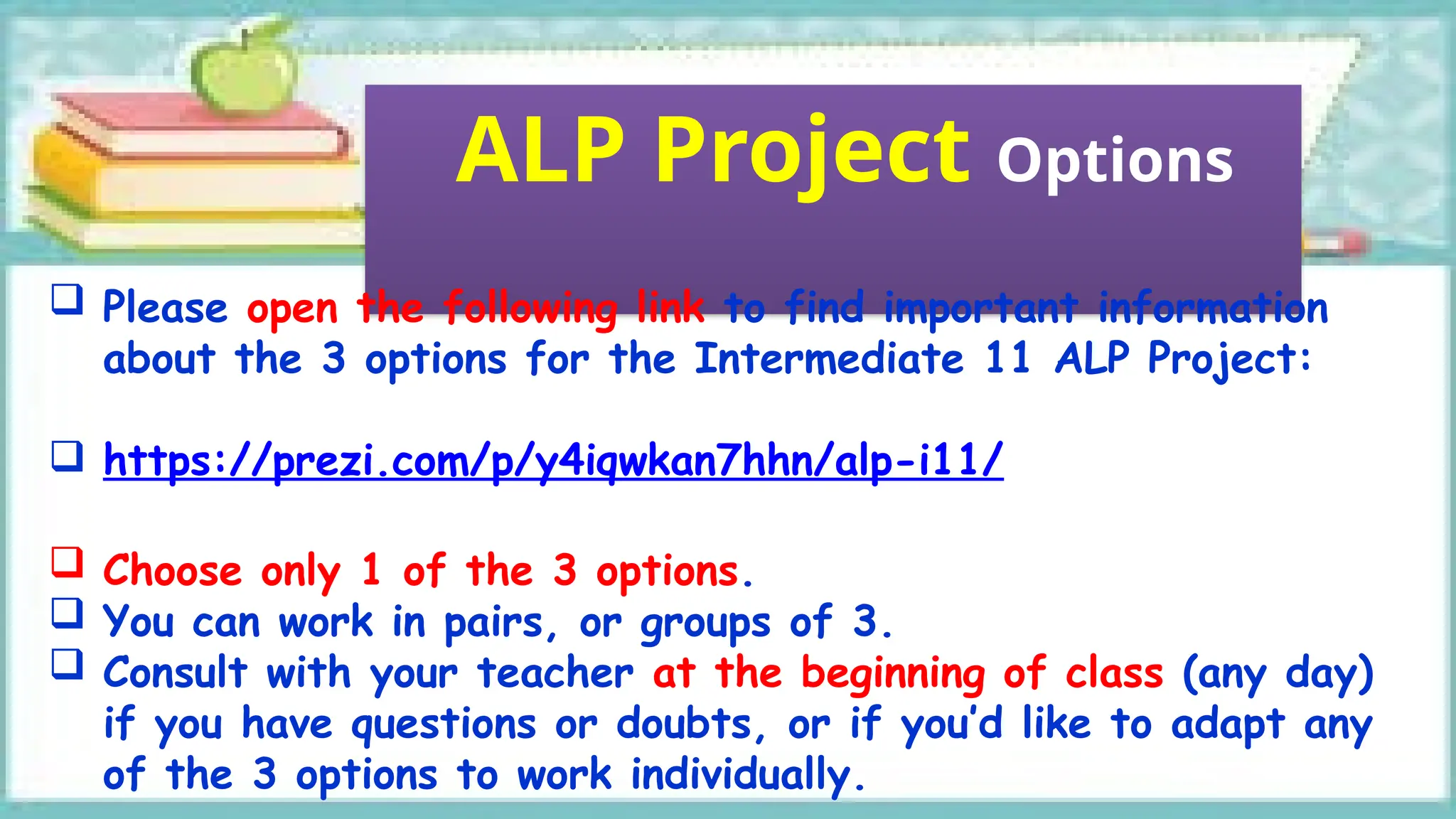 Activity for english students - Intermediate level | PPTX