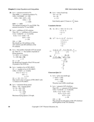 Intermediate Algebra Formula Sheet