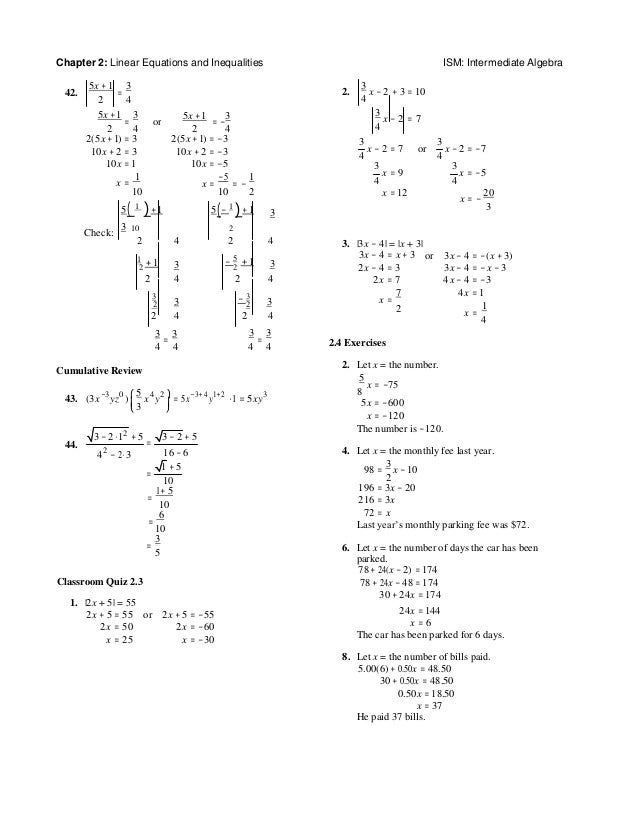 Intermediate algebra 8th edition tobey solutions manual