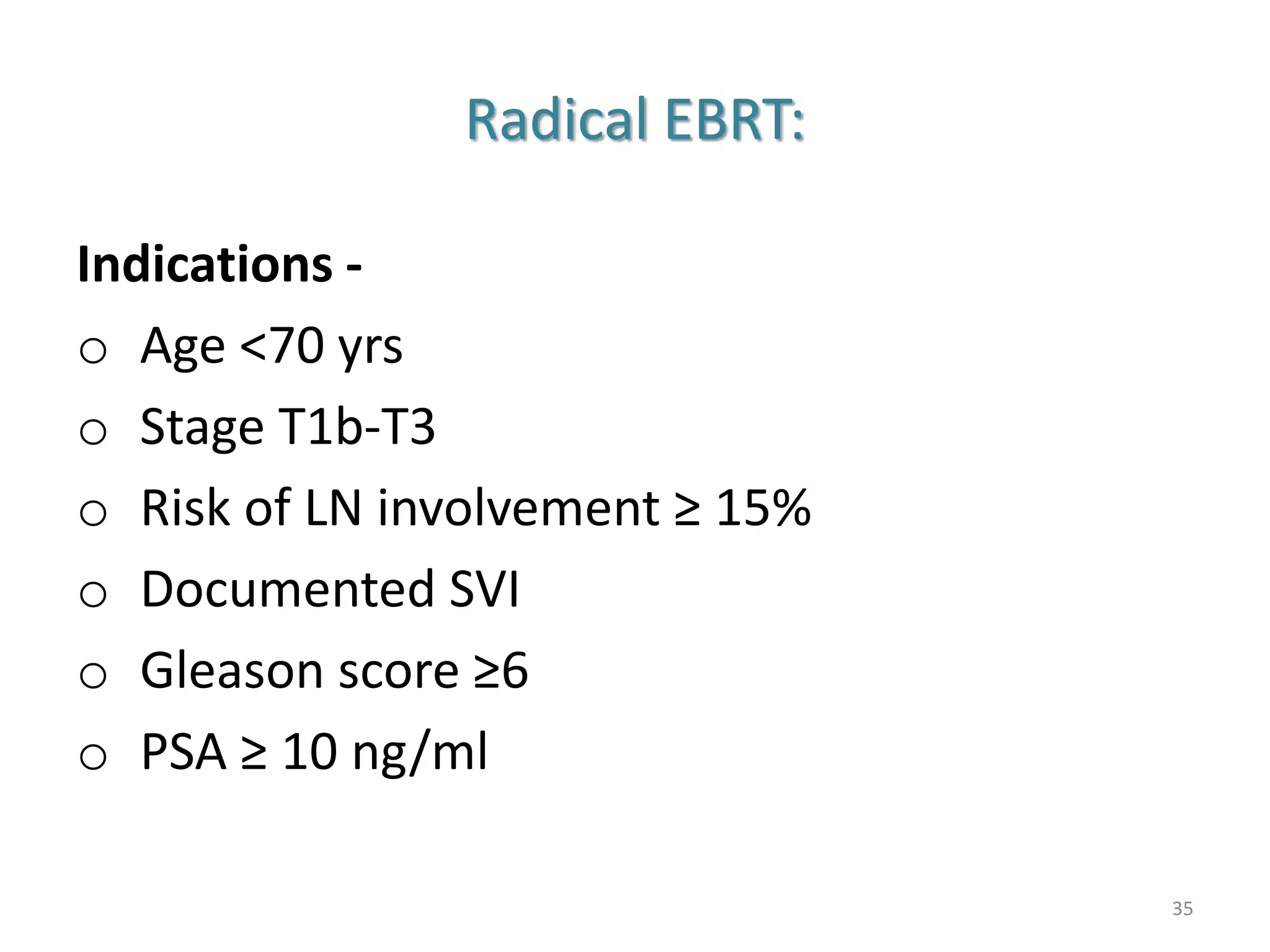 Intermediate and high risk prostate cancer | PPTX