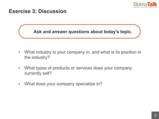 Intermediate Business English Lesson 11 | PDF | Apparel Industry ...