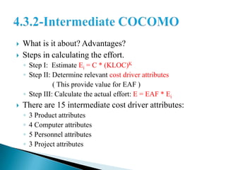 Intermediate cocomo | PPTX