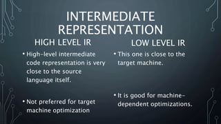 Intermediate code | PPTX