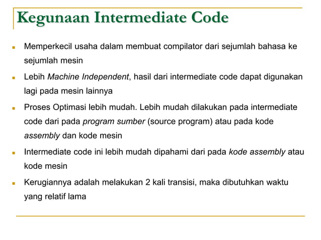 Intermediate code kode antara | PPTX
