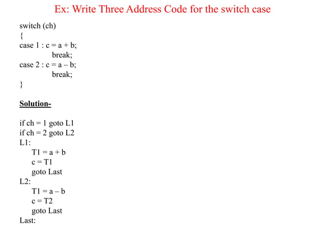 Intermediate code generation in Compiler Design | PDF | Programming Languages | Computing