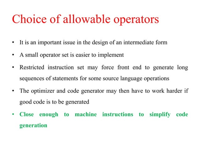 Intermediate code generation in Compiler Design | PDF | Programming ...