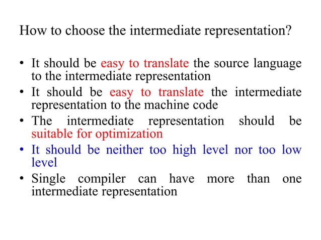 Intermediate code generation in Compiler Design | PDF | Programming ...