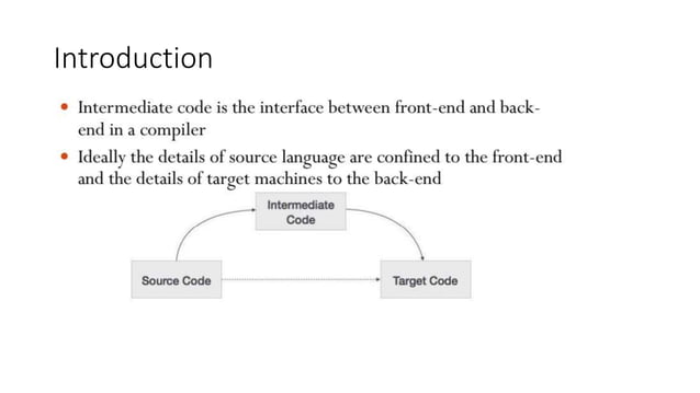 Intermediate Code Generator for compiler design | PPT