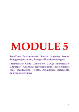 Intermediate code optimization Unit-4.pdf