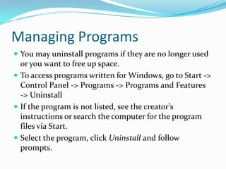 Intermediate computer skills | PPTX