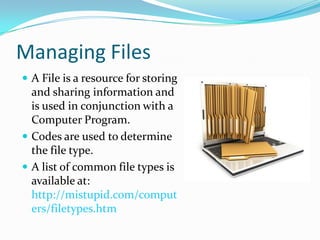 Intermediate computer skills | PPTX