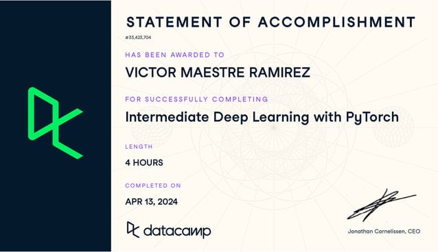 Intermediate Deep Learning With Pytorch Datacamp Ppt