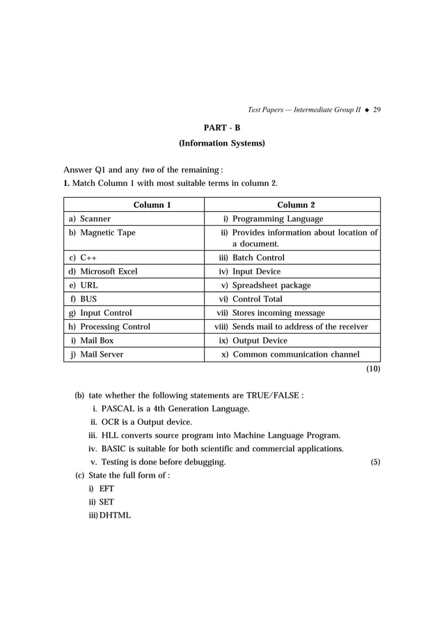 Intermediate group ii_test_papers | PDF