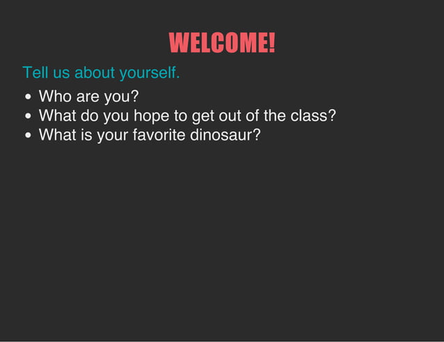 GDI Seattle Intermediate HTML and CSS Class 1 | PPT