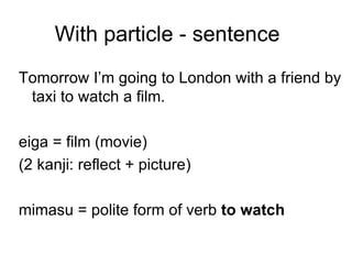 Intermediate japanese language session 3 v3 | PPT