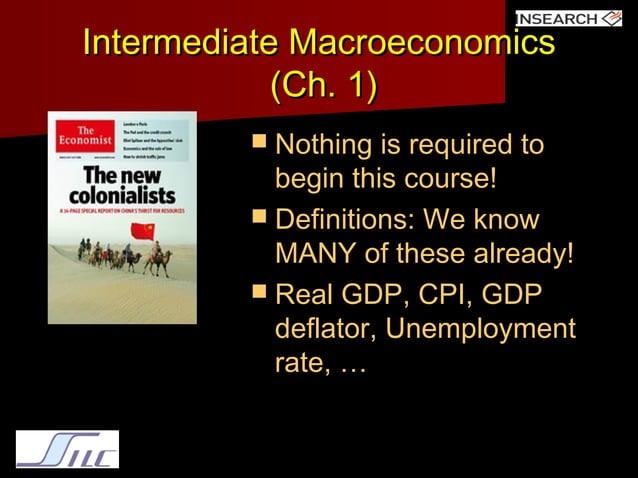Intermediate macroeconomics day-1 | PPT | Financial Industry | Industries