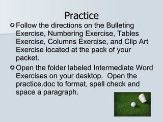 Intermediate Microsoft Word Advanced User Option | PPT | Desktop ...