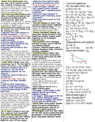 Intermediate Microeconomic Theory Cheat Sheet 4 | PDF