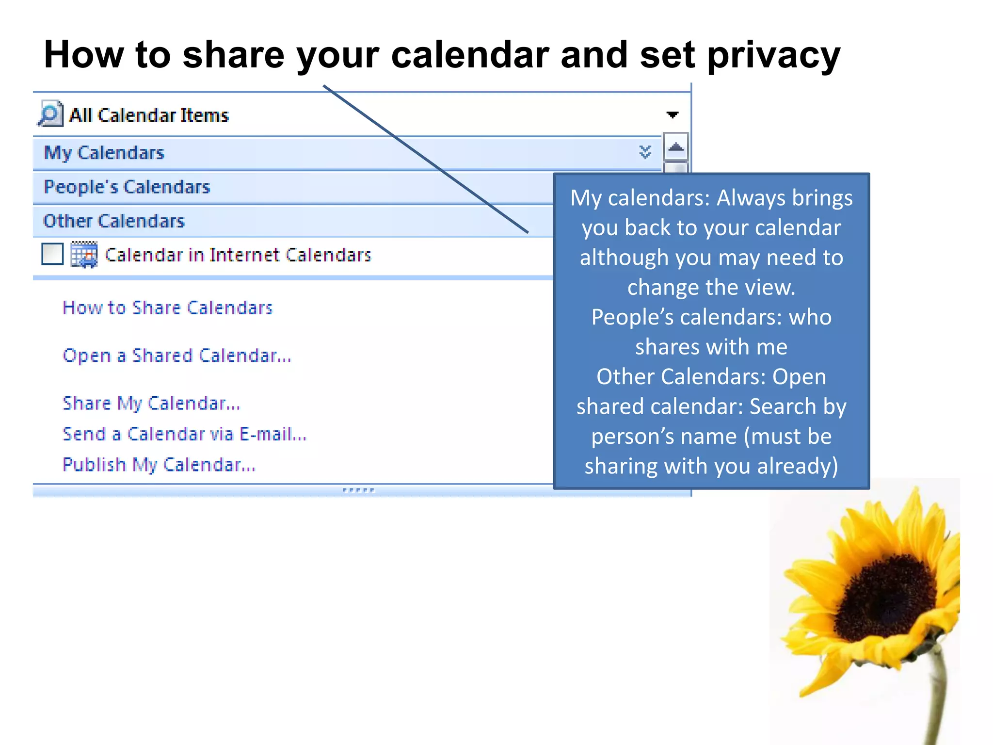 Getting started with outlook calendar | PPTX