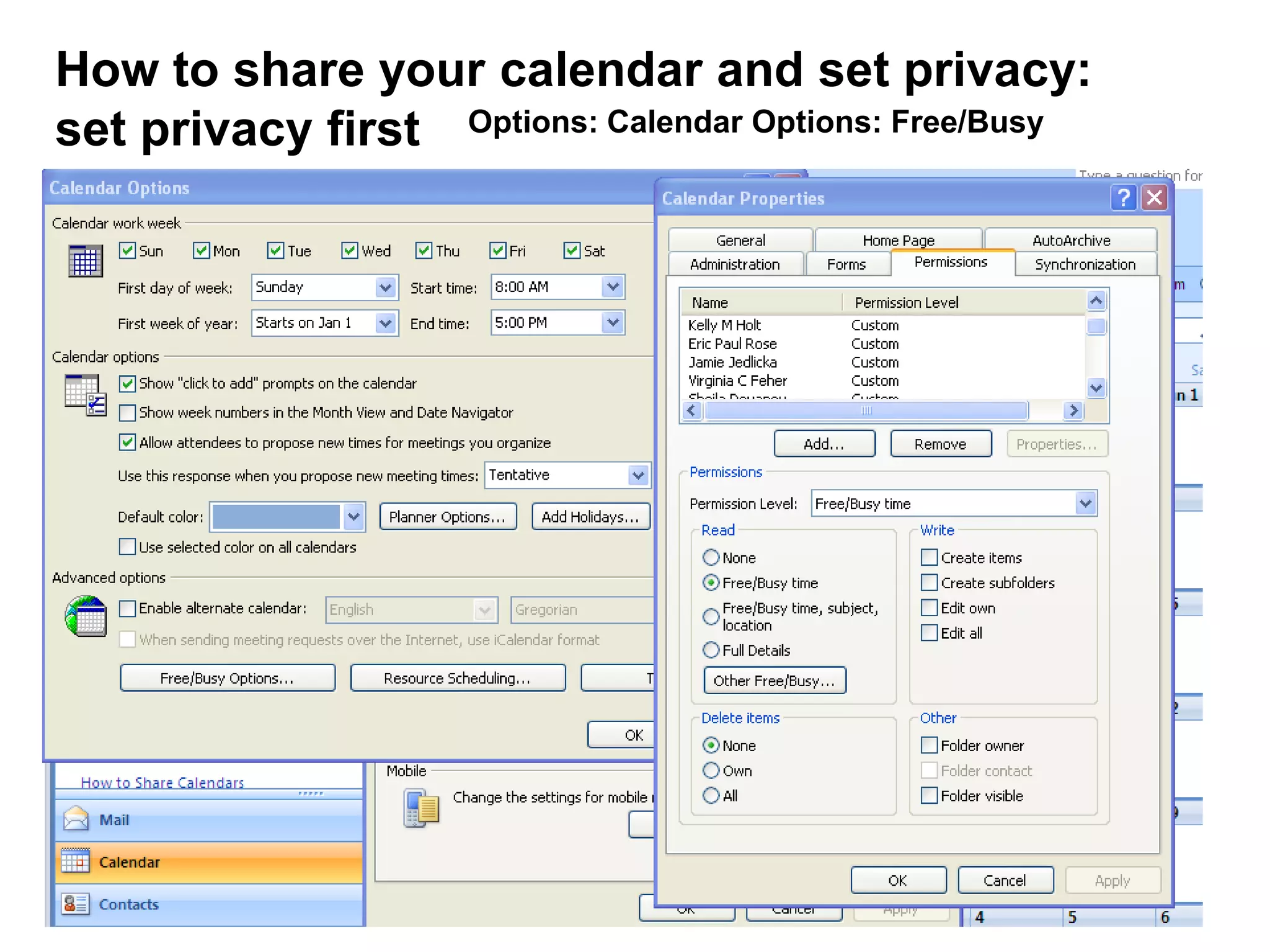Getting started with outlook calendar | PPTX