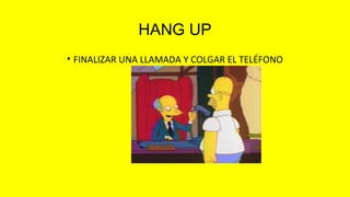 INTERMEDIATE PHRASAL VERBS (ON THE PHONE) | PPT