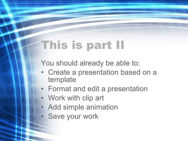Intermediate PowerPoint | PPT