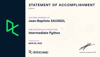 Intermediate python | PPT | Free Download