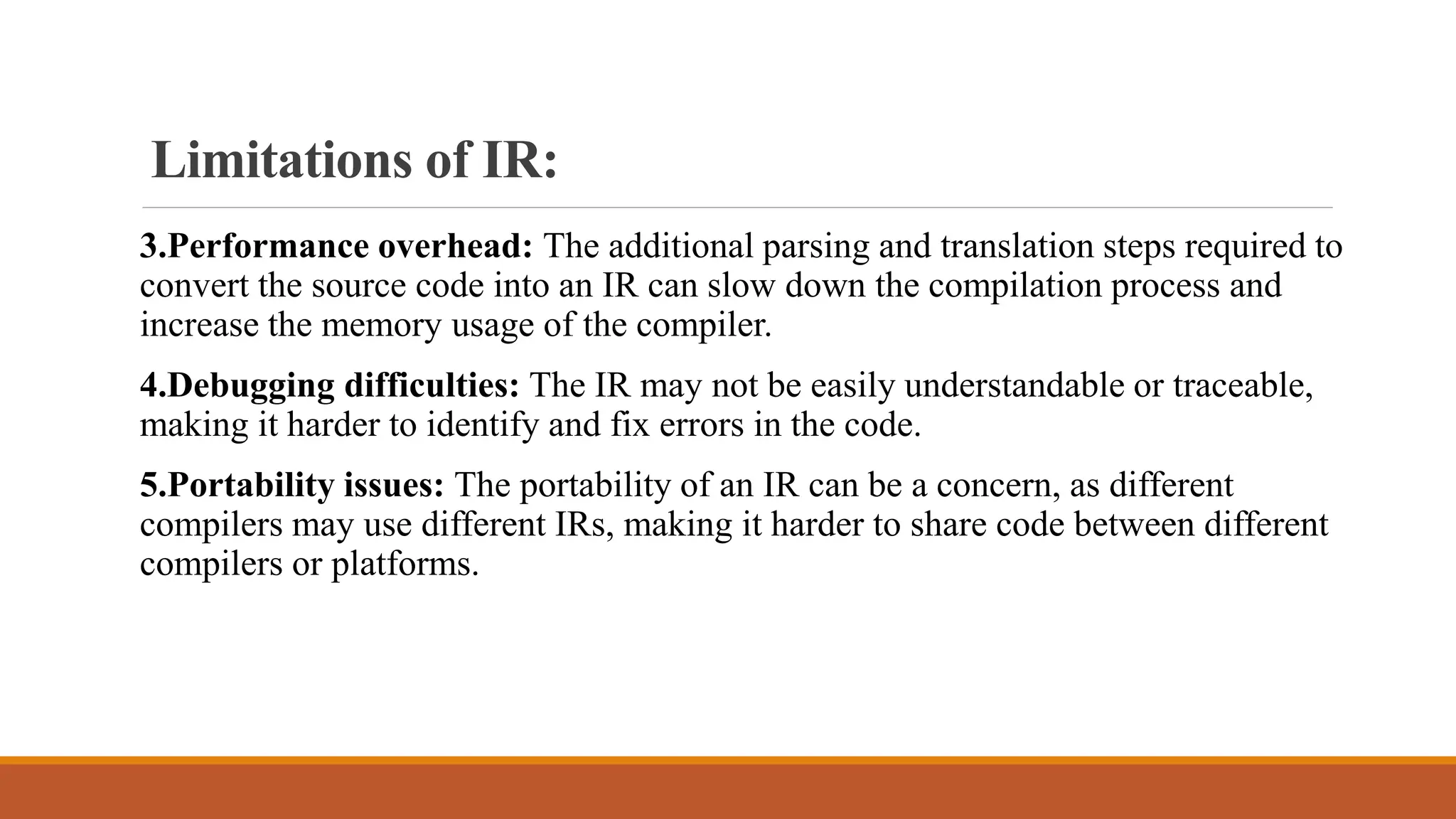 Intermediate Representation In Compiler Construction Ppt 