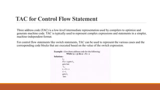 Intermediate Representation in Compiler Construction | PPT