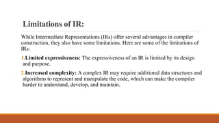Intermediate Representation in Compiler Construction | PPT