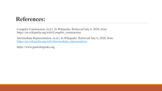 Intermediate Representation in Compiler Construction | PPT